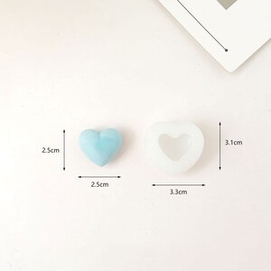 Heart Candle Mold Heart Overlap Mold Cute Heart Mold Candle - Etsy