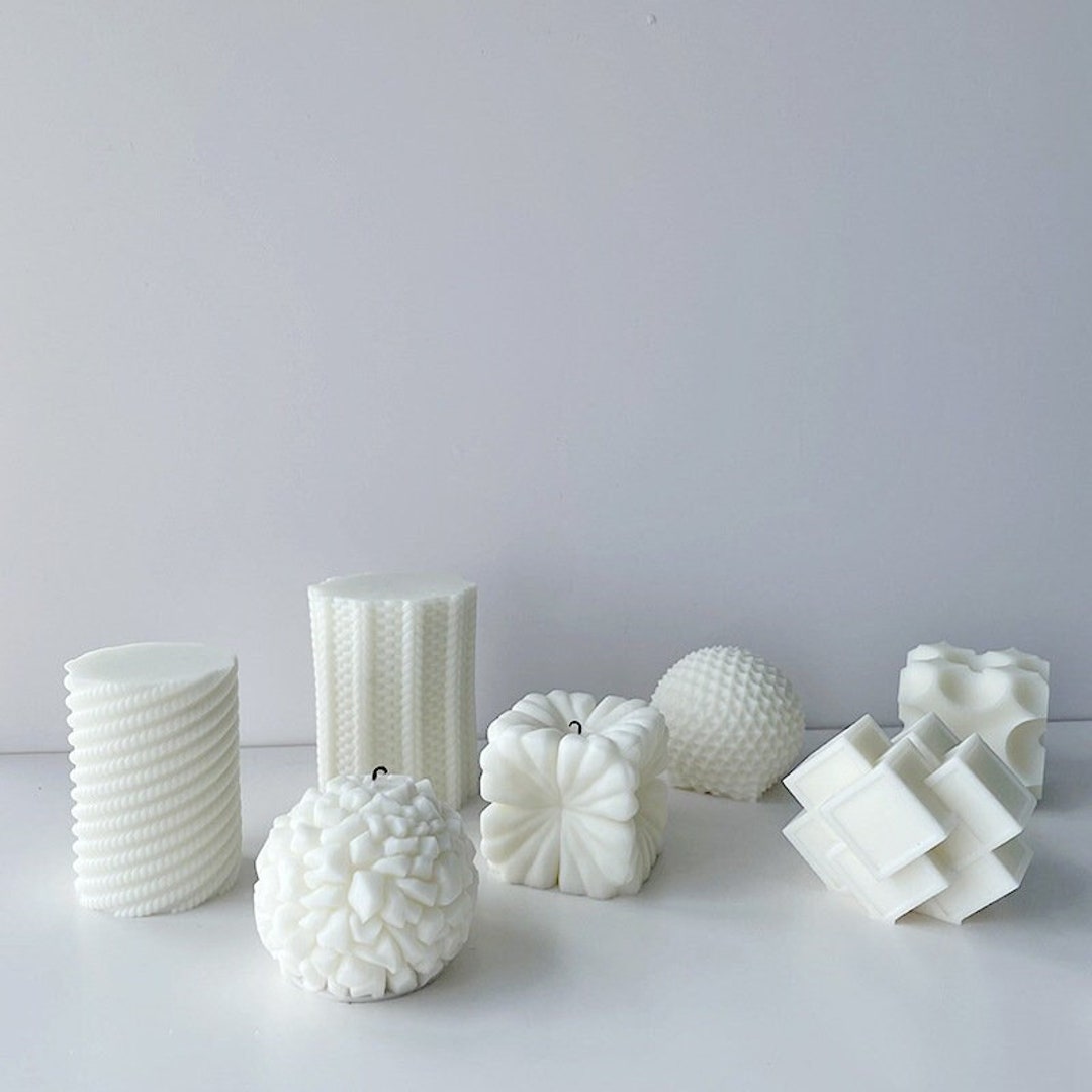 Creative Geometric Candle Aroma Mold, Flower Ball Candle Mold ...