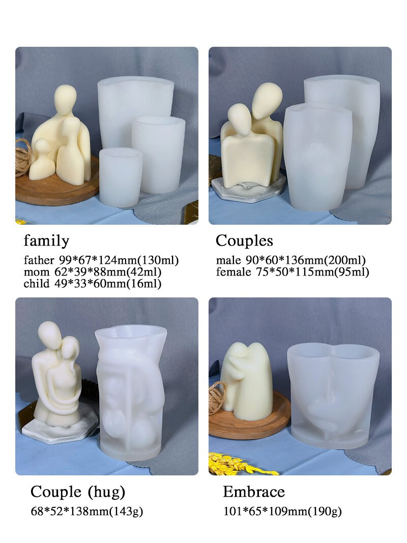 Abstract Body Moldhuman Body Silicone Moldfamily Candle - Etsy