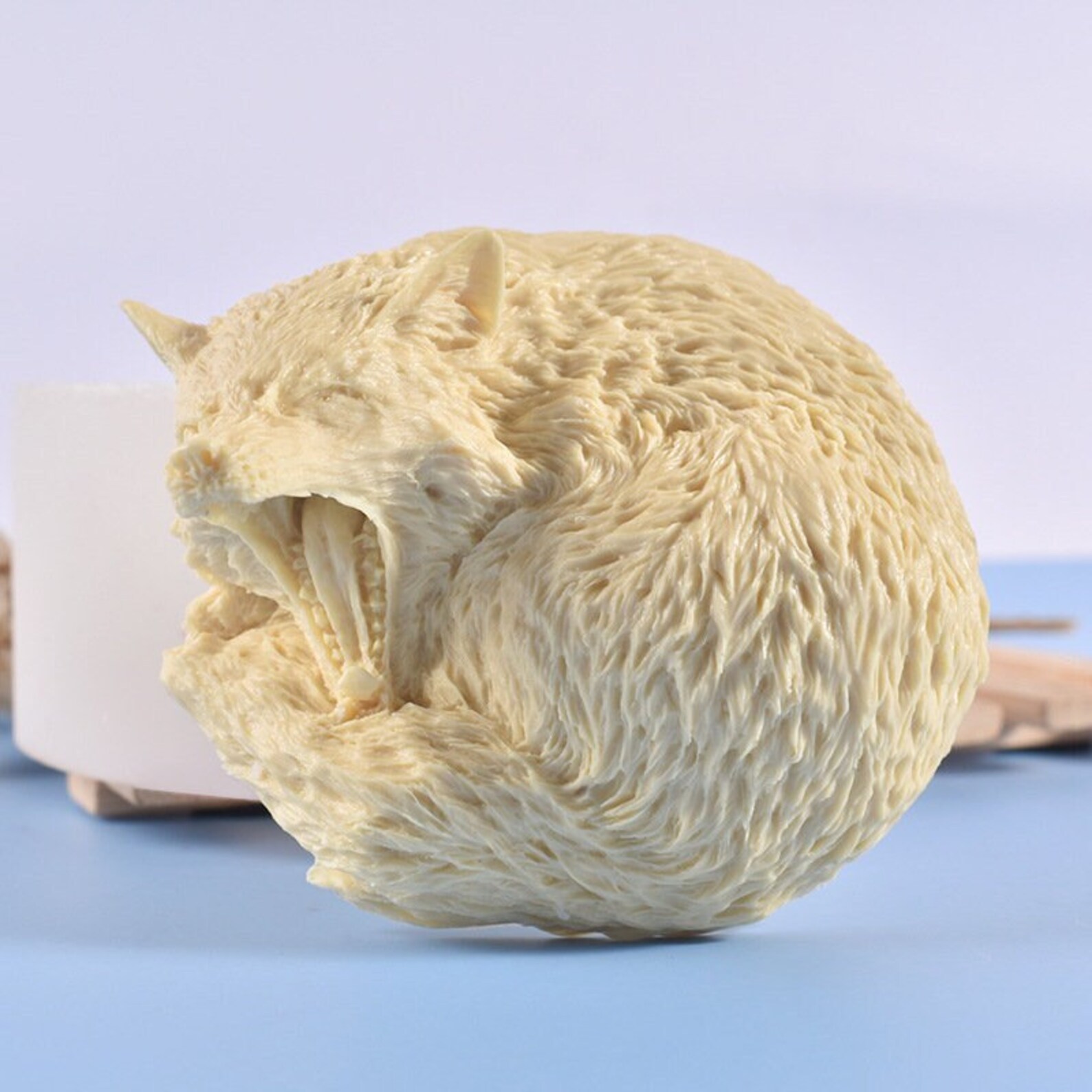 3D Sleeping Wolf Mold Wolf Candle Mold Sleeping Wolf Candle - Etsy
