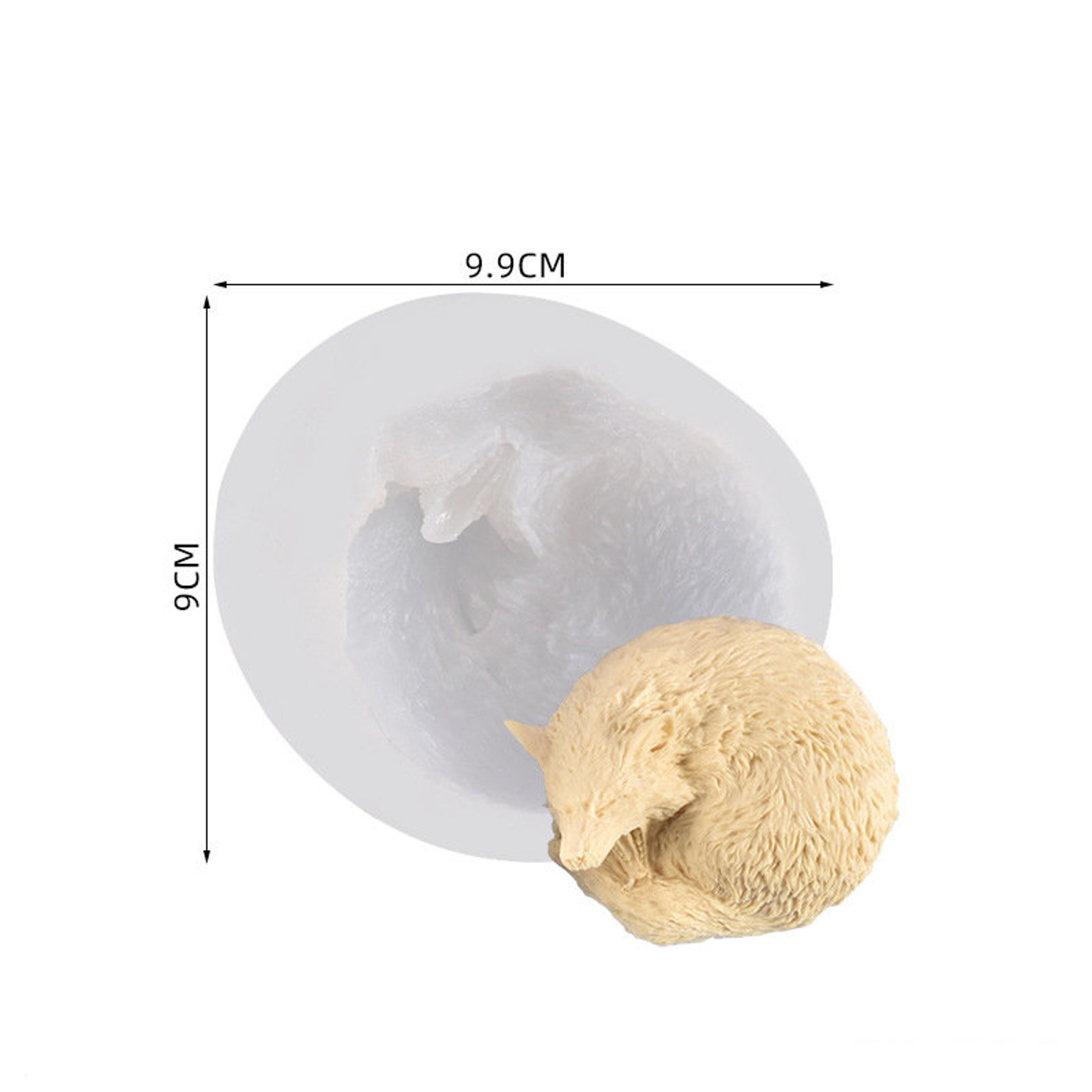 3D Sleeping Wolf Mold Wolf Candle Mold Sleeping Wolf Candle - Etsy