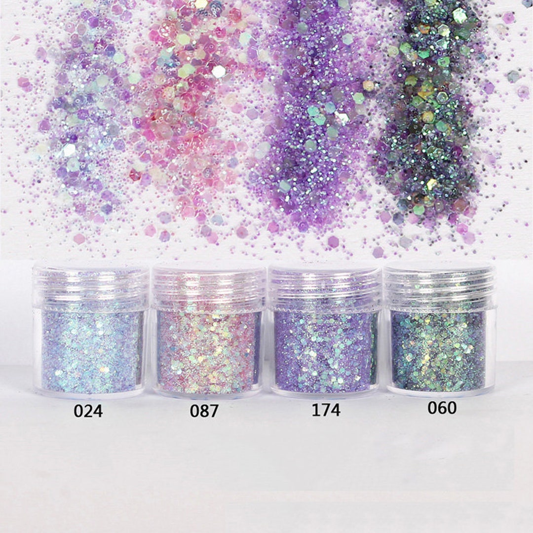 24color Gradient Glitter Pear,lescent Laser Powder,resin Epoxy Metal ...