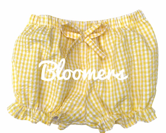 Gingham Fully Lined Bloomers With Bow 3m 6m 9m 12m 18m - Etsy