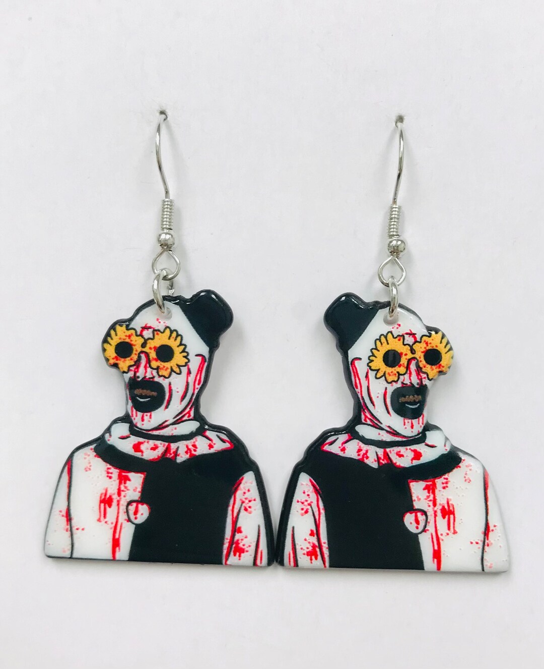Art the Clown Earrings, Horror Movie Earrings, Terrifier Earrings ...
