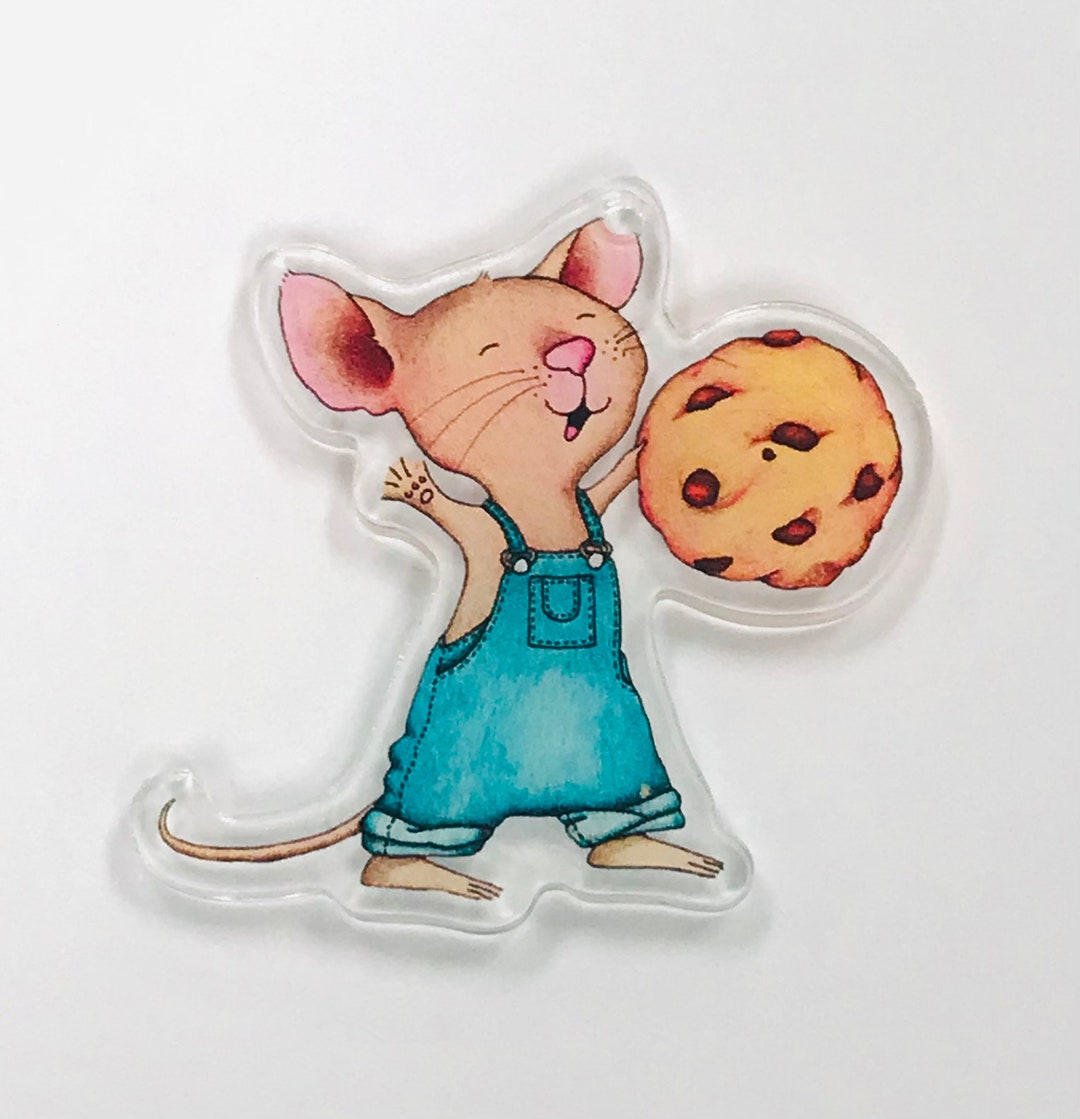 4/10 If You Give Mouse A Cookie Charm, Acrylic Pendant, Acrylic Charm ...