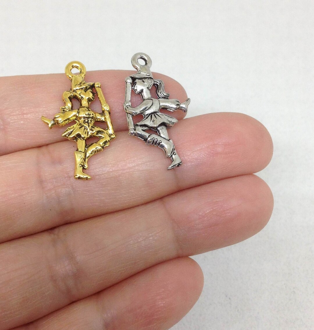 Baton Twirling Charm, Silver Charms, Finding Blanks Supplies, Charms ...