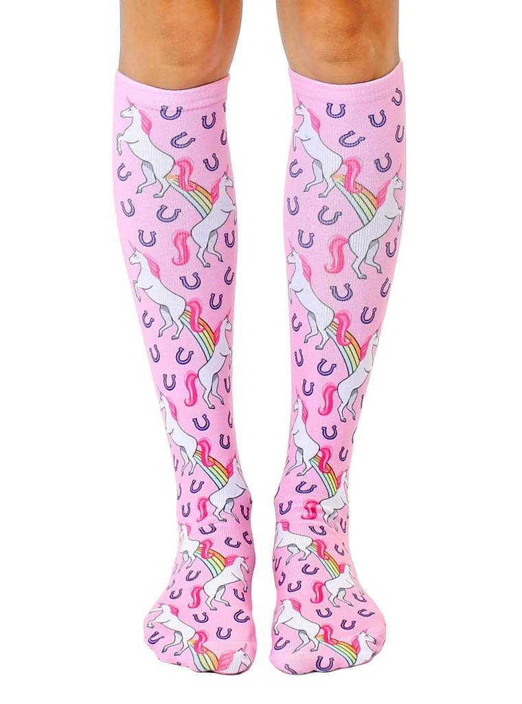 Unicorn Knee High Socks | 3D Printed Sublimation | Unicorn Gift Socks ...