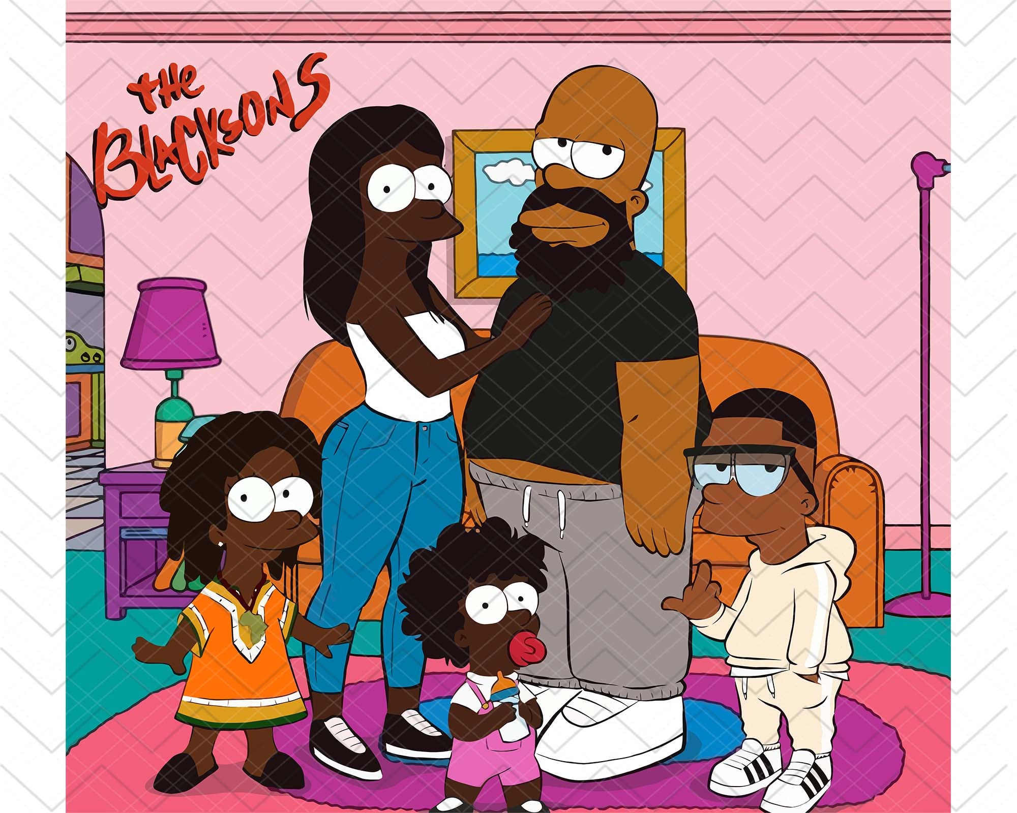 The Simpsons The Blacksons Digital Download This Artist Has | Etsy