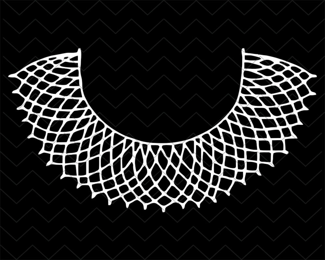 Notorious RBG Collar SVG Dissent Collar Bundle Svg Dissent | Etsy