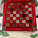 Red Lava Black Walnut Chess Board with Border - Etsy