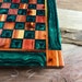 Emerald Green Cedar Chess Board (with Border) - Etsy