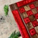 Red Lava Black Walnut Chess Board with Border - Etsy