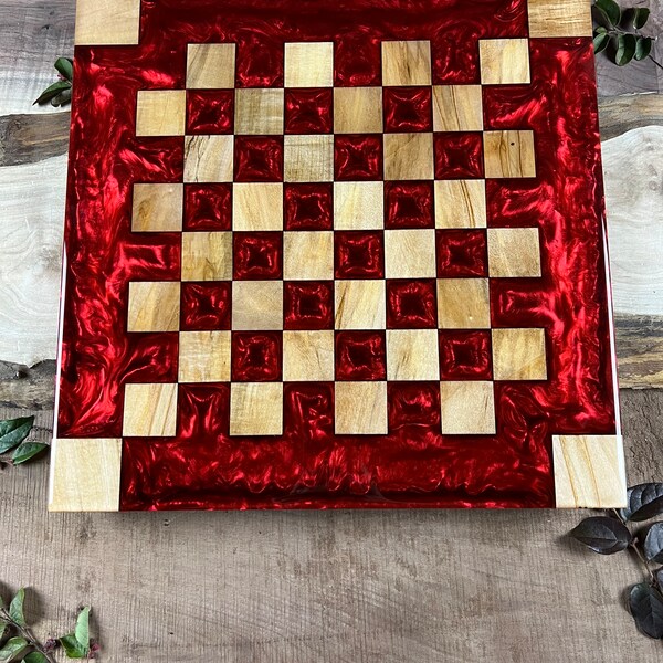 Epoxy Resin Chess Board - Etsy