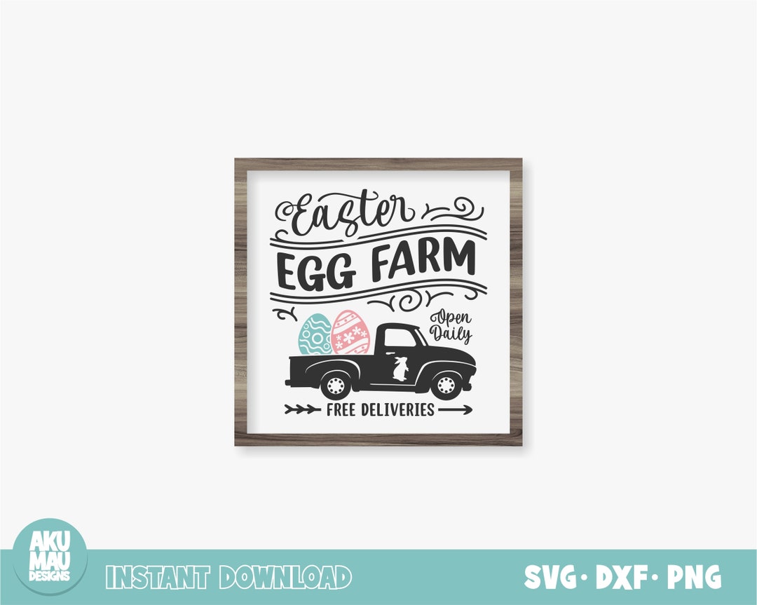 Easter Egg Farm Svg Easter Egg Svg Vintage Easter Svg - Etsy