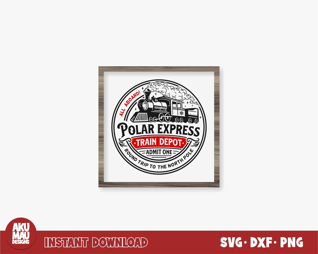Polar Express Svg Christmas Train Svg Vintage Christmas Svg Farmhouse ...