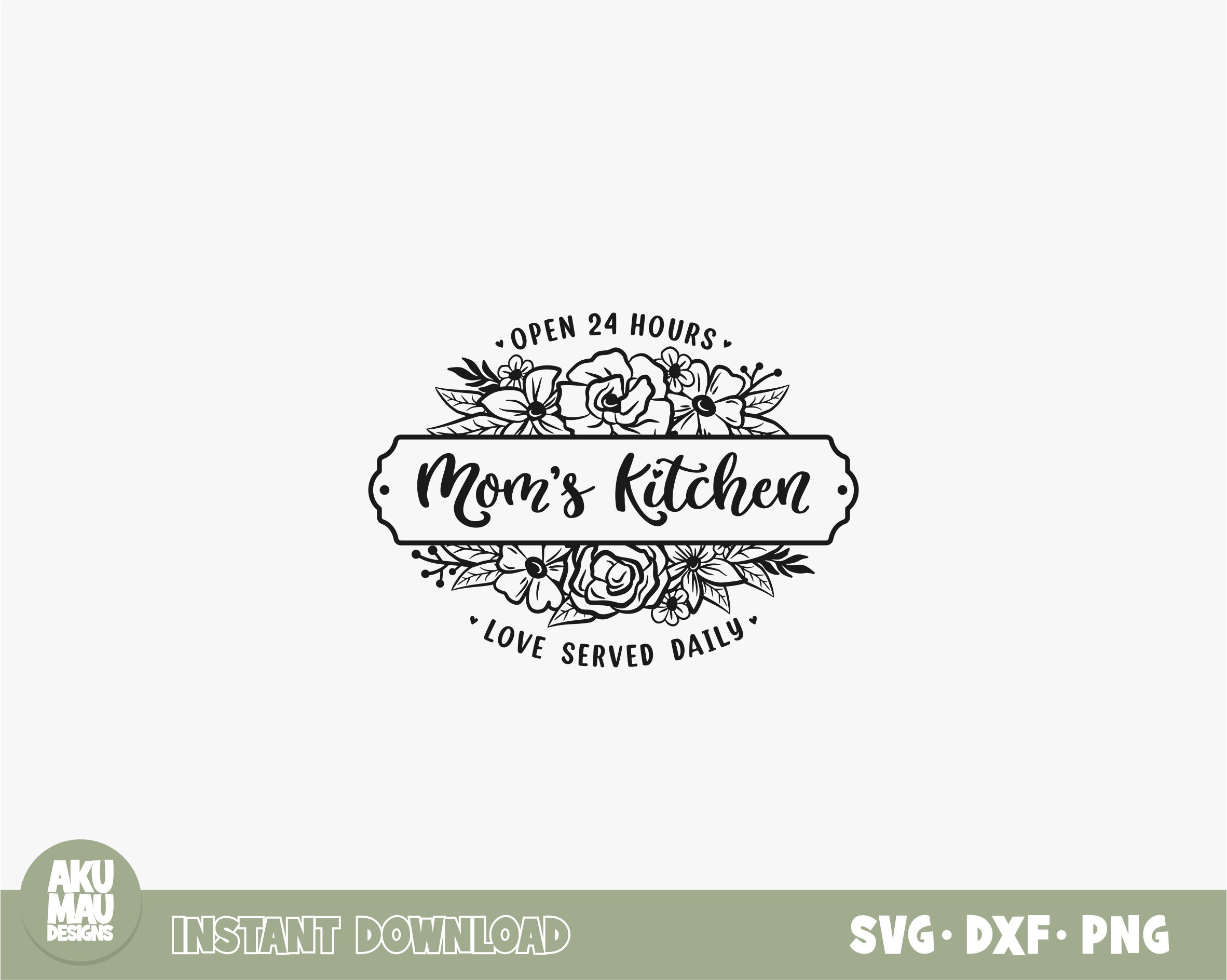 Mom's Kitchen Svg Mom's Kitchen Sign Svg Kitchen Svg Farmhouse Kitchen ...