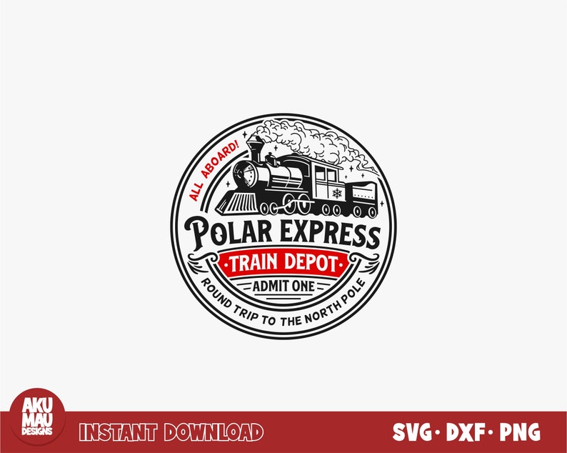 Polar Express Svg Christmas Train Svg Vintage Christmas Svg Farmhouse ...