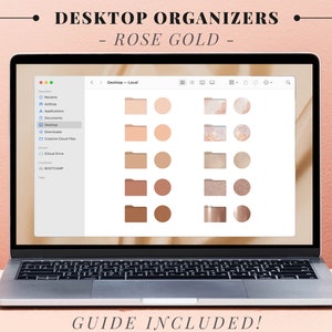 Rose Gold Desktop Folder Icons for Mac | 20 Folder Icons - Etsy