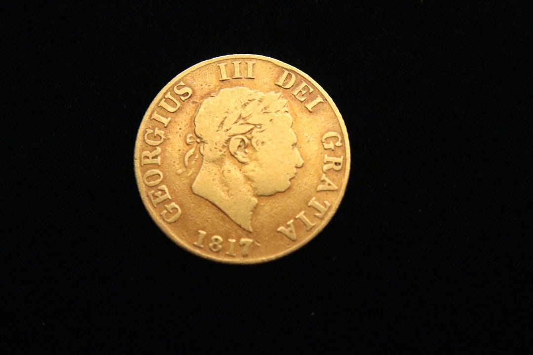1817 22K Solid Gold Half Sovereign Coin. George III - Etsy UK