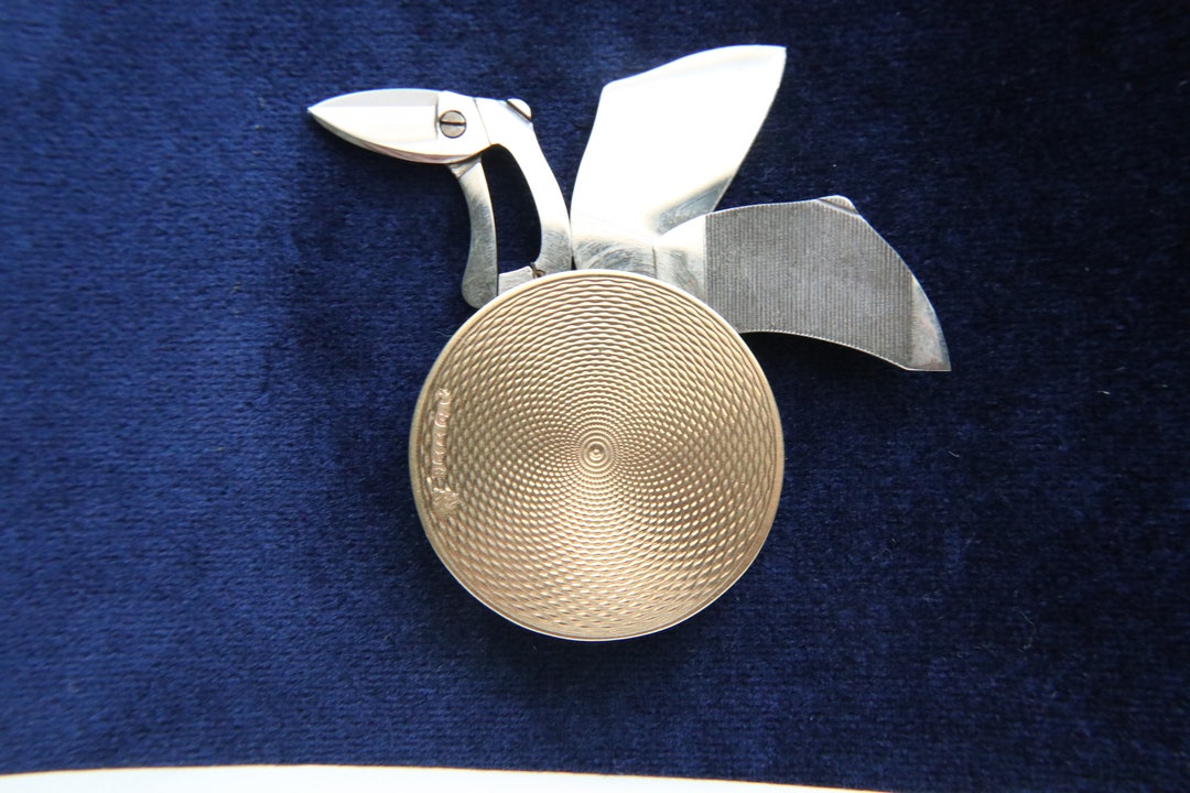 Rare Asprey of London 9K Gold Circular Pocket Knife. 1958. - Etsy