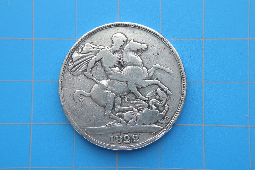 1822 Georgian Silver Crown Coin - Etsy