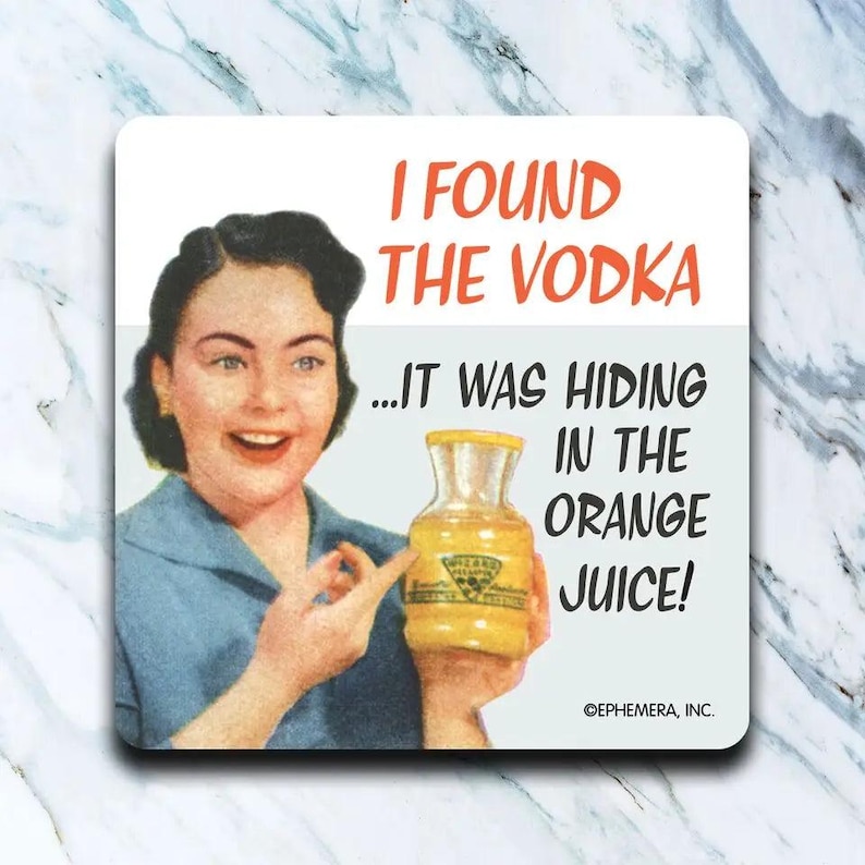 I Found the Vodka Coaster - Etsy