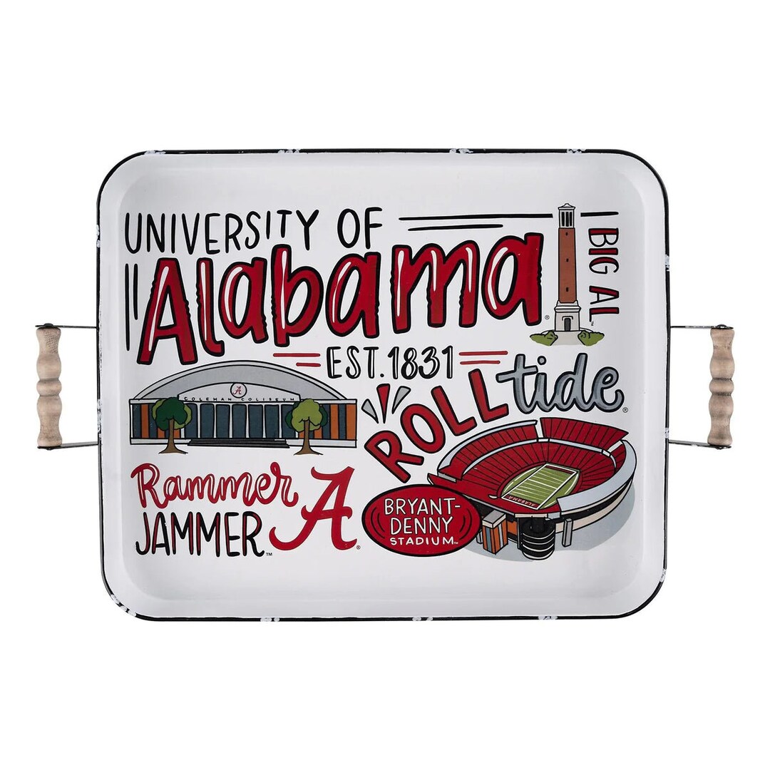 University of Alabama Enamel Tray - Etsy