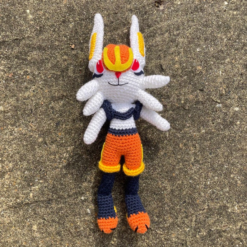 Pokémon Scorbunny Evolution Amigurumi Crochet Pattern Bundle | 3 PDF ...