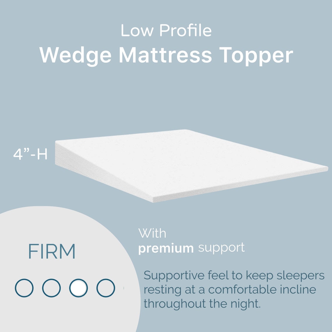 Mattress Elevator Bed Wedge Mattress Topper 4-inch Incline - Etsy