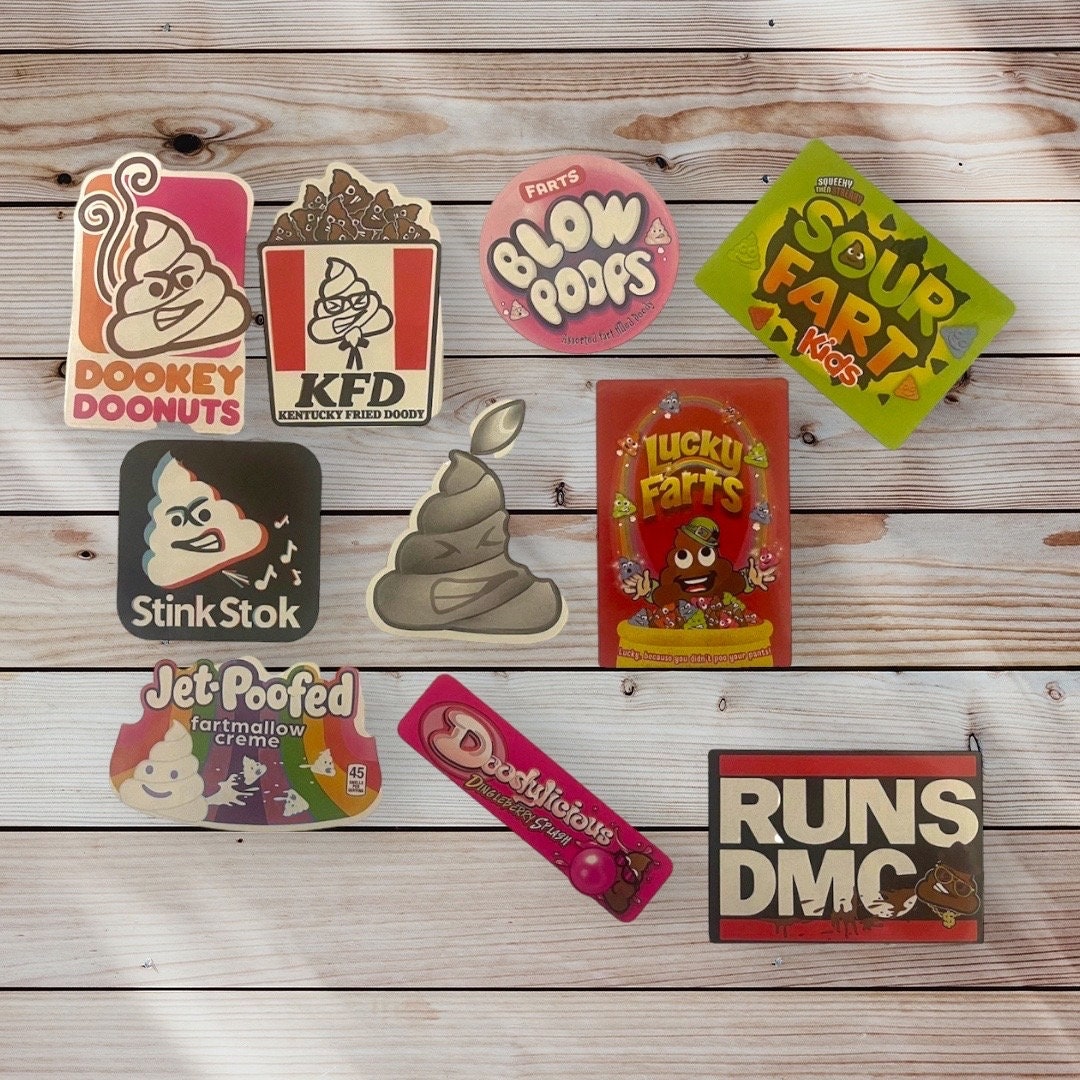 Junk Food Doody Stickers Series 4 Set of 10 - Etsy