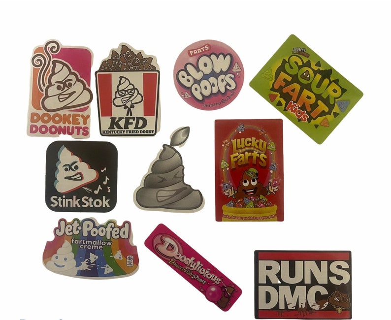 Junk Food Doody Stickers Series 4 Set of 10 - Etsy