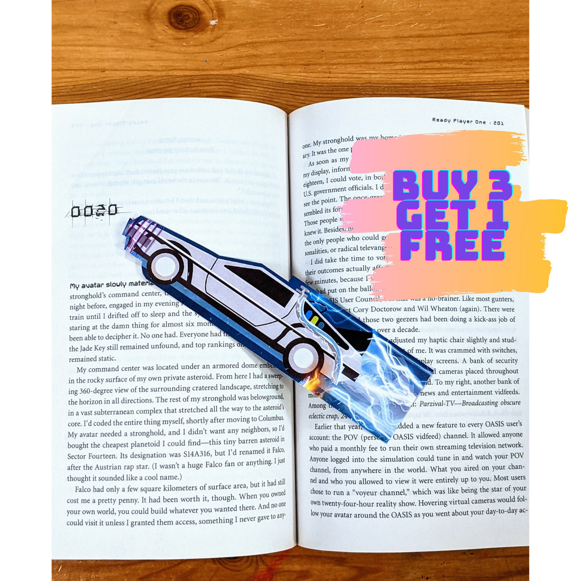 Back to The Future Inspired Bookmark Double-sided Bookmarks Book Lover ...