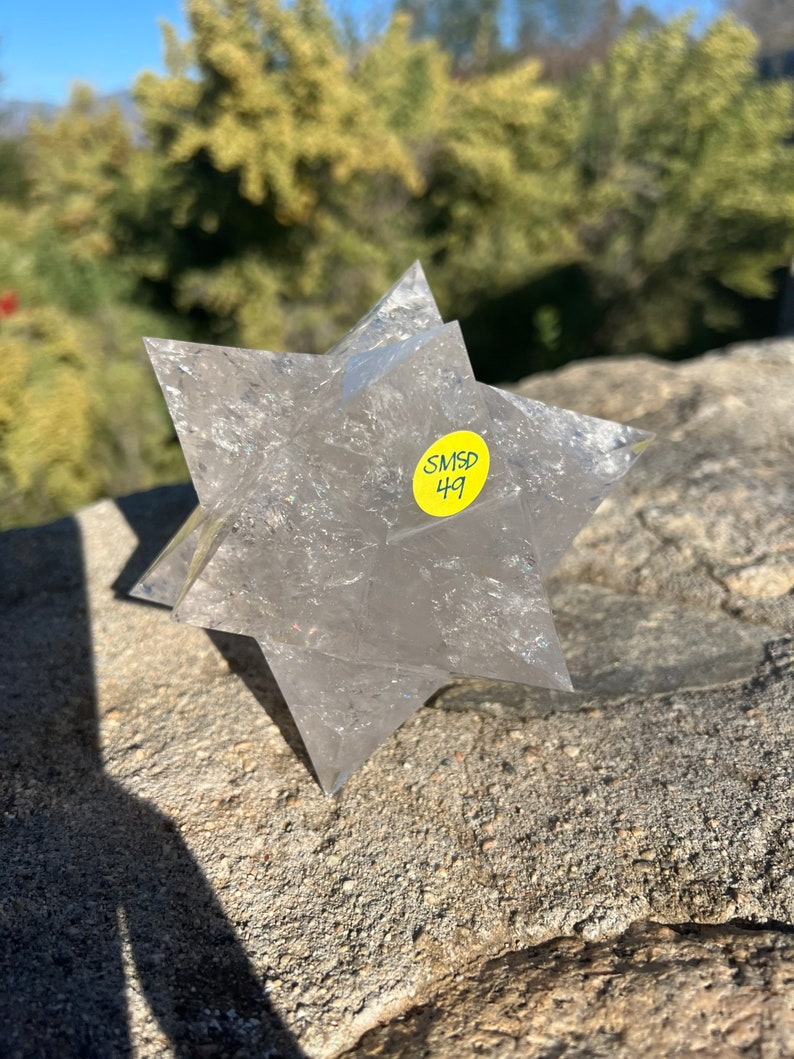 XXL Smoky Quartz Stellated Dodecahedron: Sacred Geometry Crystal ...