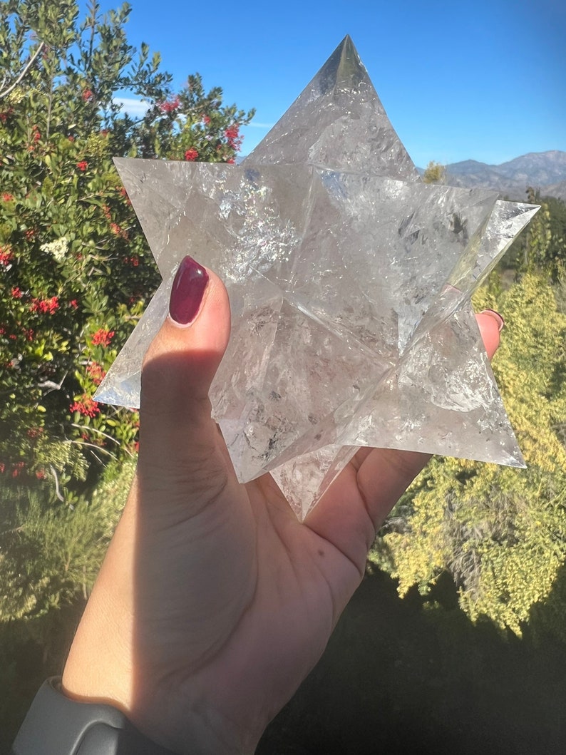 XXL Smoky Quartz Stellated Dodecahedron: Sacred Geometry Crystal ...