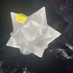 XL Clear Quartz Stellated Dodecahedron: Sacred Geometry Crystal Star ...