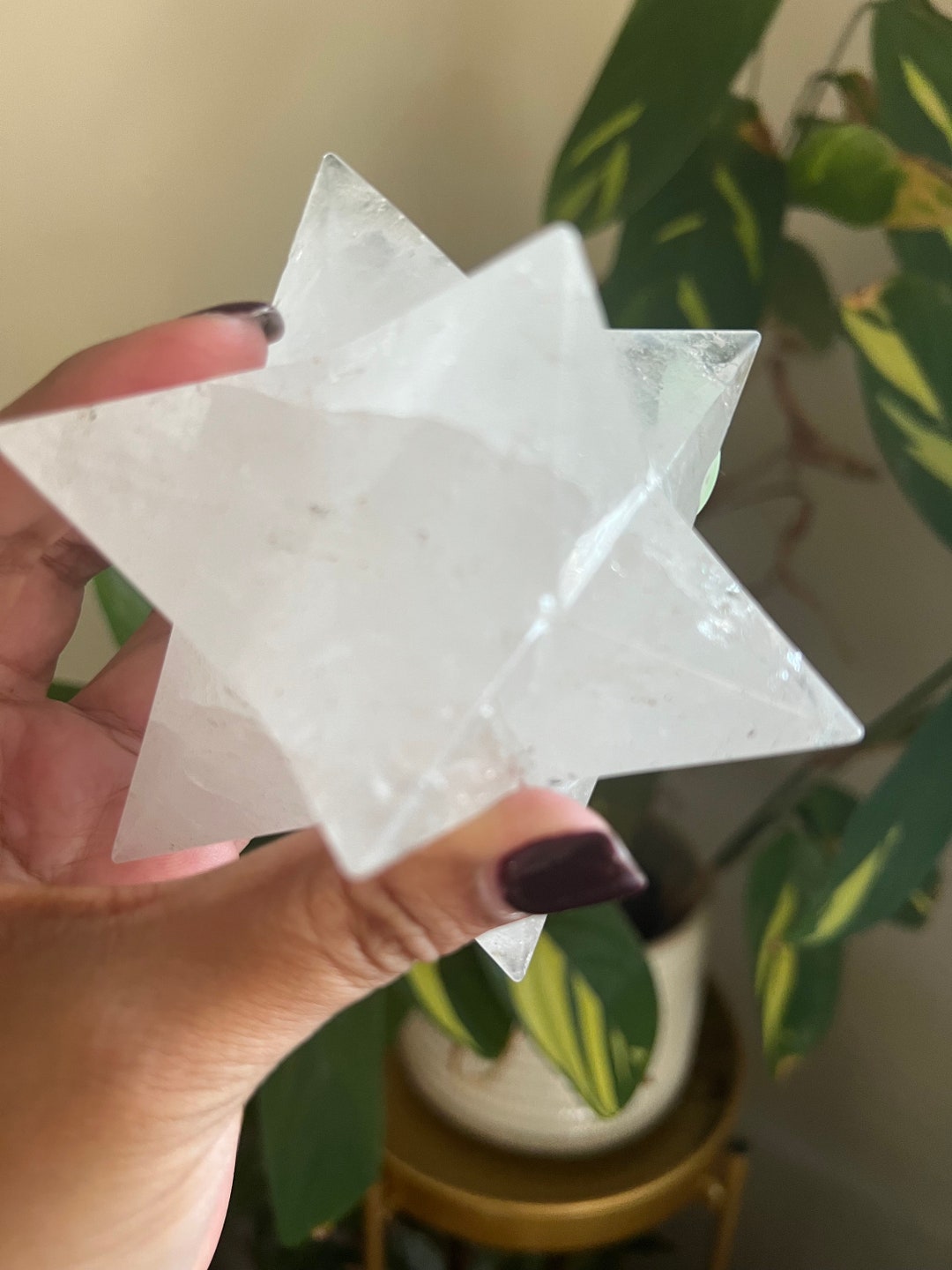 Quartz Stellated Dodecahedron: Sacred Geometry Crystal Gift | Merkaba ...