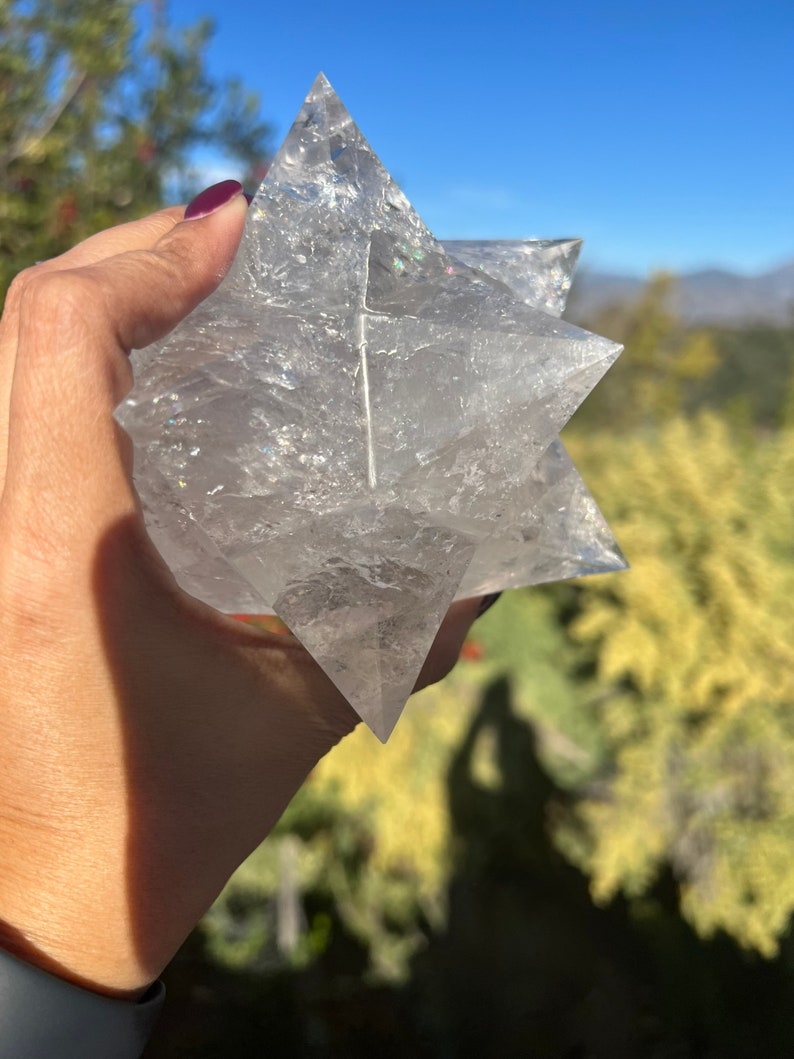 XXL Smoky Quartz Stellated Dodecahedron: Sacred Geometry Crystal ...