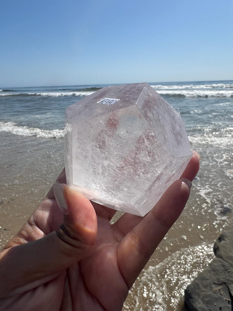 Genuine Clear Quartz Dodecahedron | Sacred Geometry | Platonic Solid ...