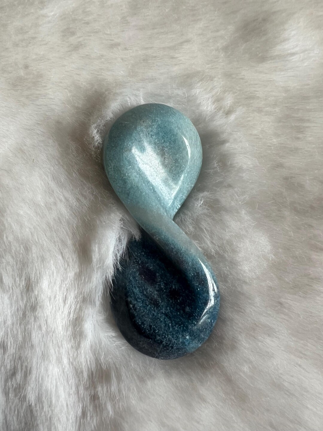 Blue Trolleite Infinity Symbol: Reiki Infused Ascension Stone ...
