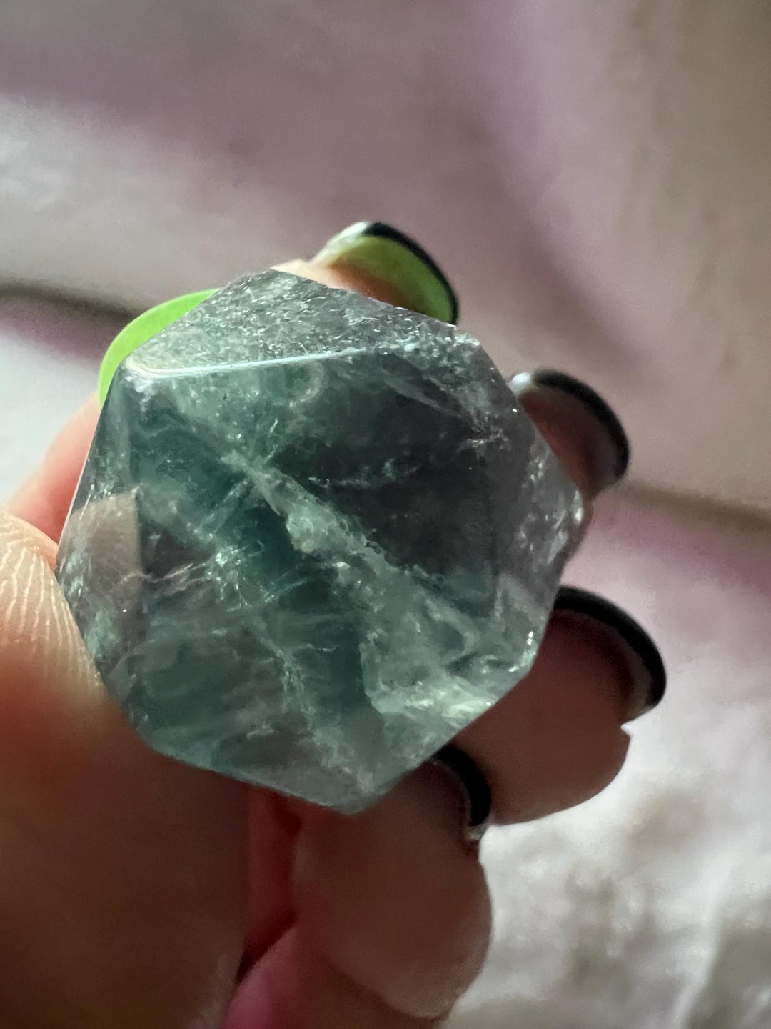 Green Fluorite Cuboctahedron Archimedean Solid Healing Crystal
