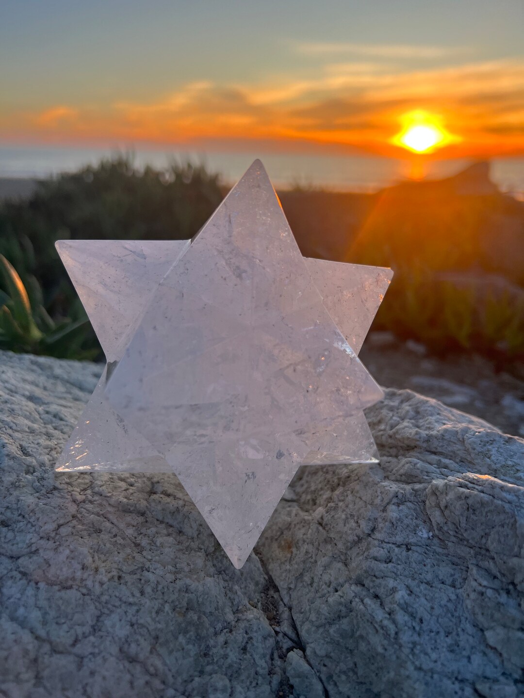 RARE Smoky Quartz Stellated Dodecahedron W/ Reiki Rainbows 12 Pointed ...