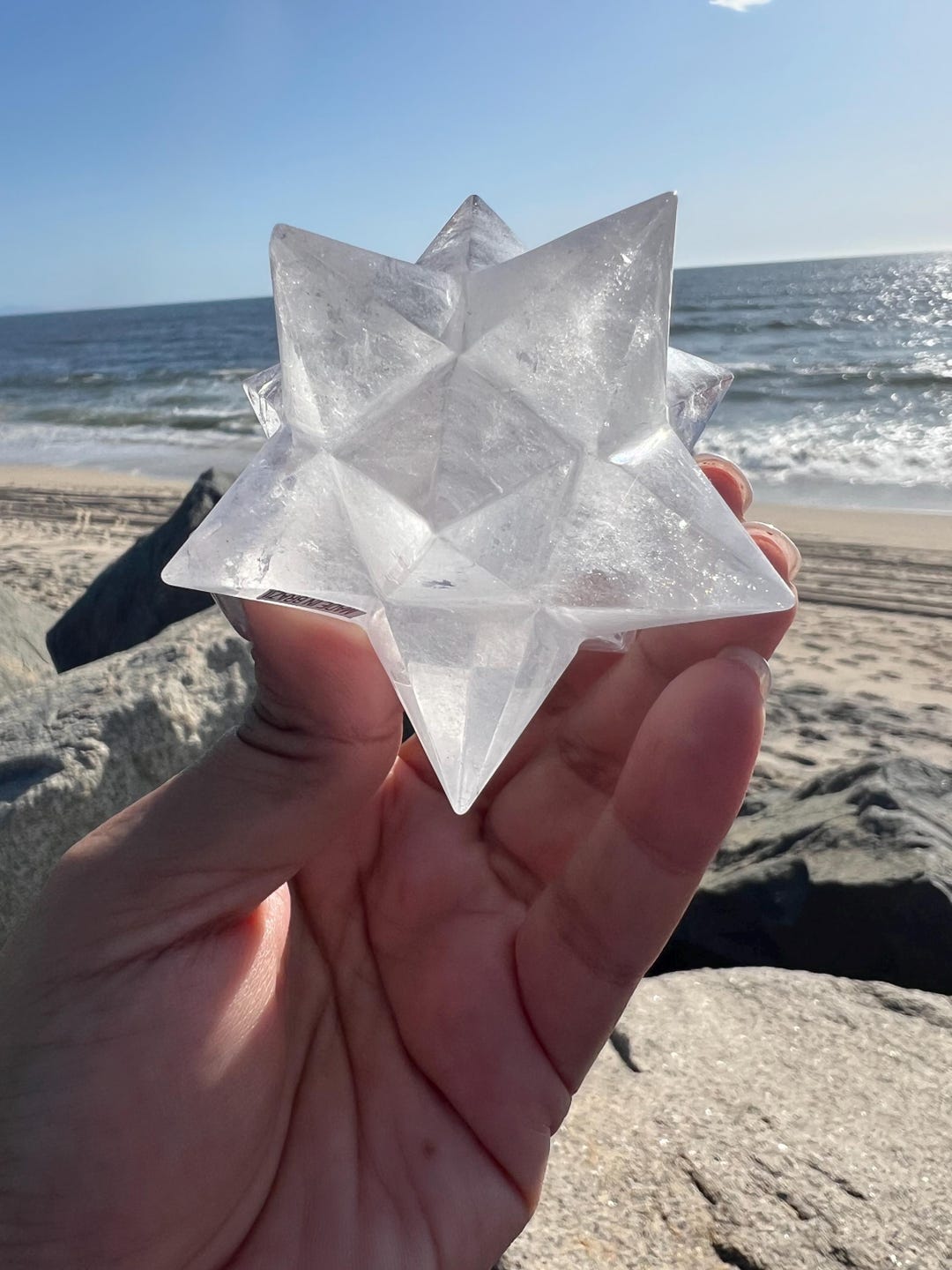 Clear Quartz Stellated Dodecahedron: Reiki Infused Sacred Geometry | 12 ...