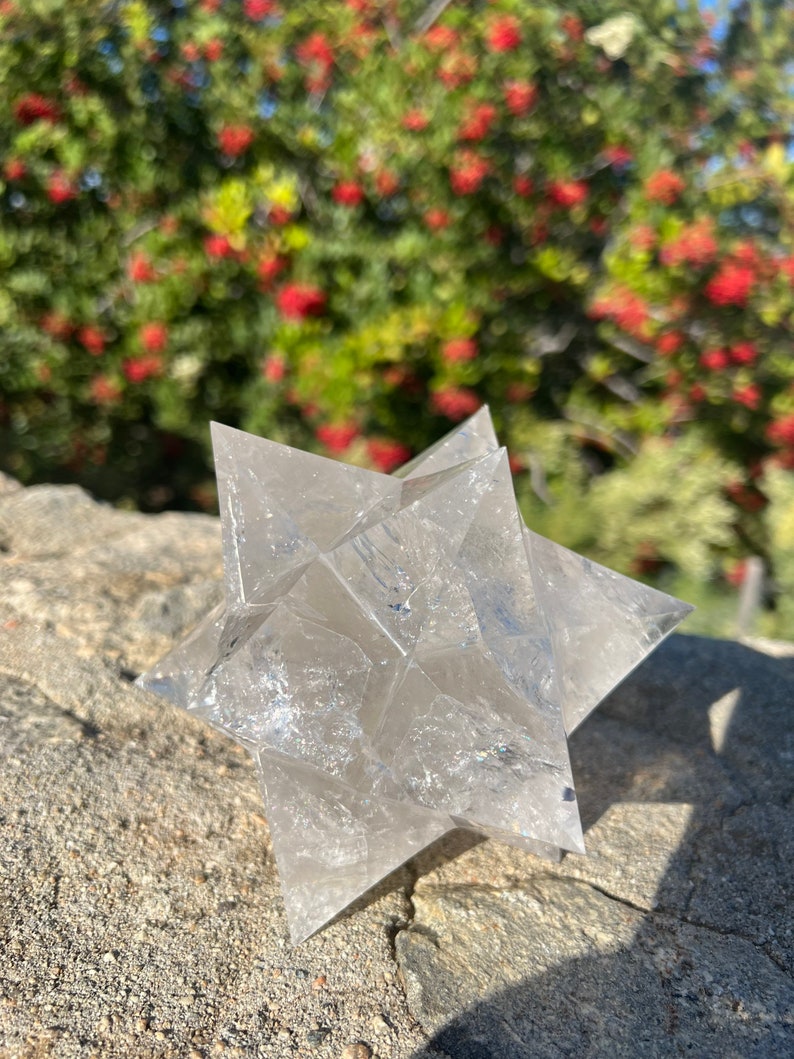 XXL Smoky Quartz Stellated Dodecahedron: Sacred Geometry Crystal ...