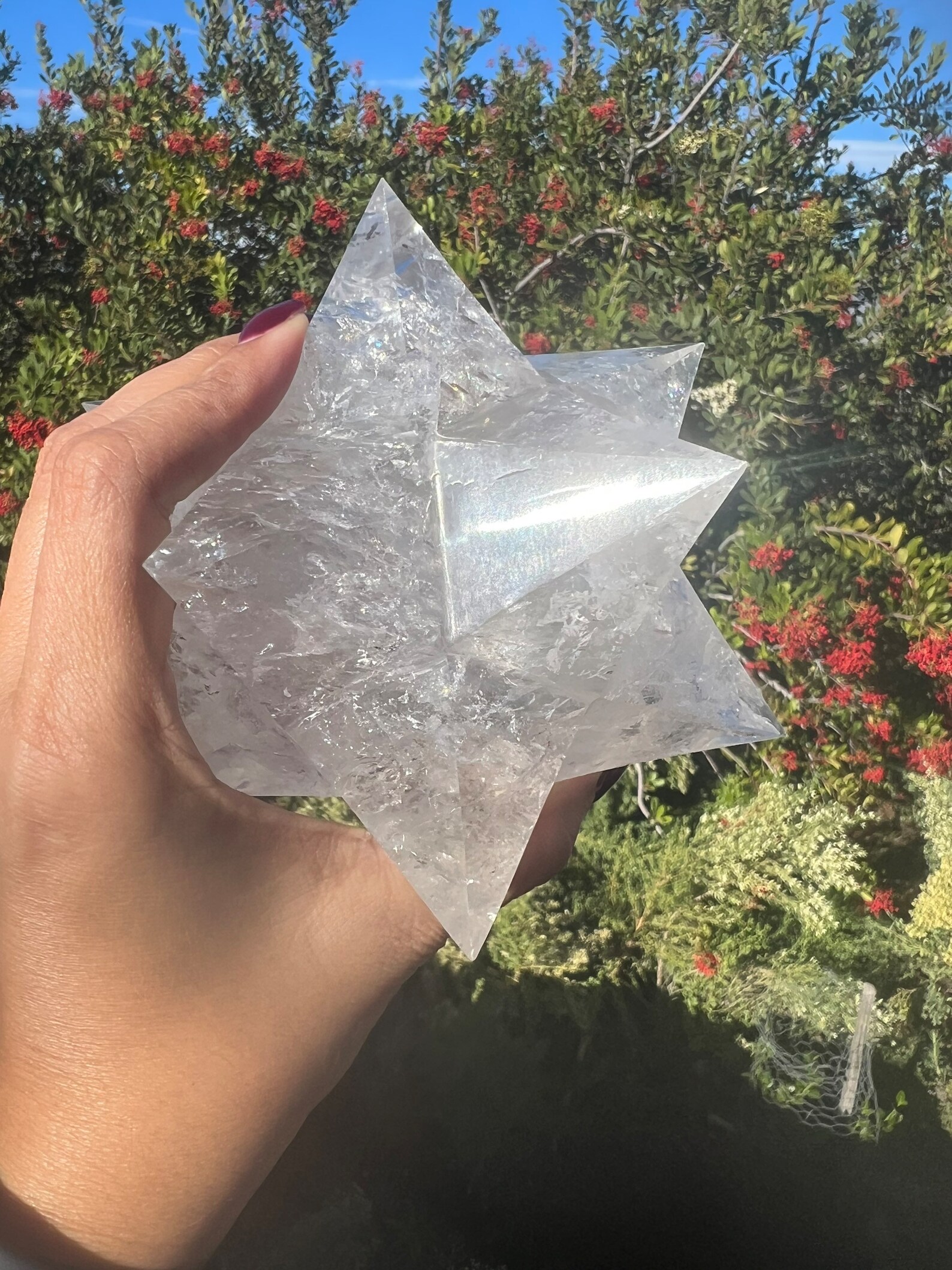 XXL Smoky Quartz Stellated Dodecahedron: Sacred Geometry Crystal ...