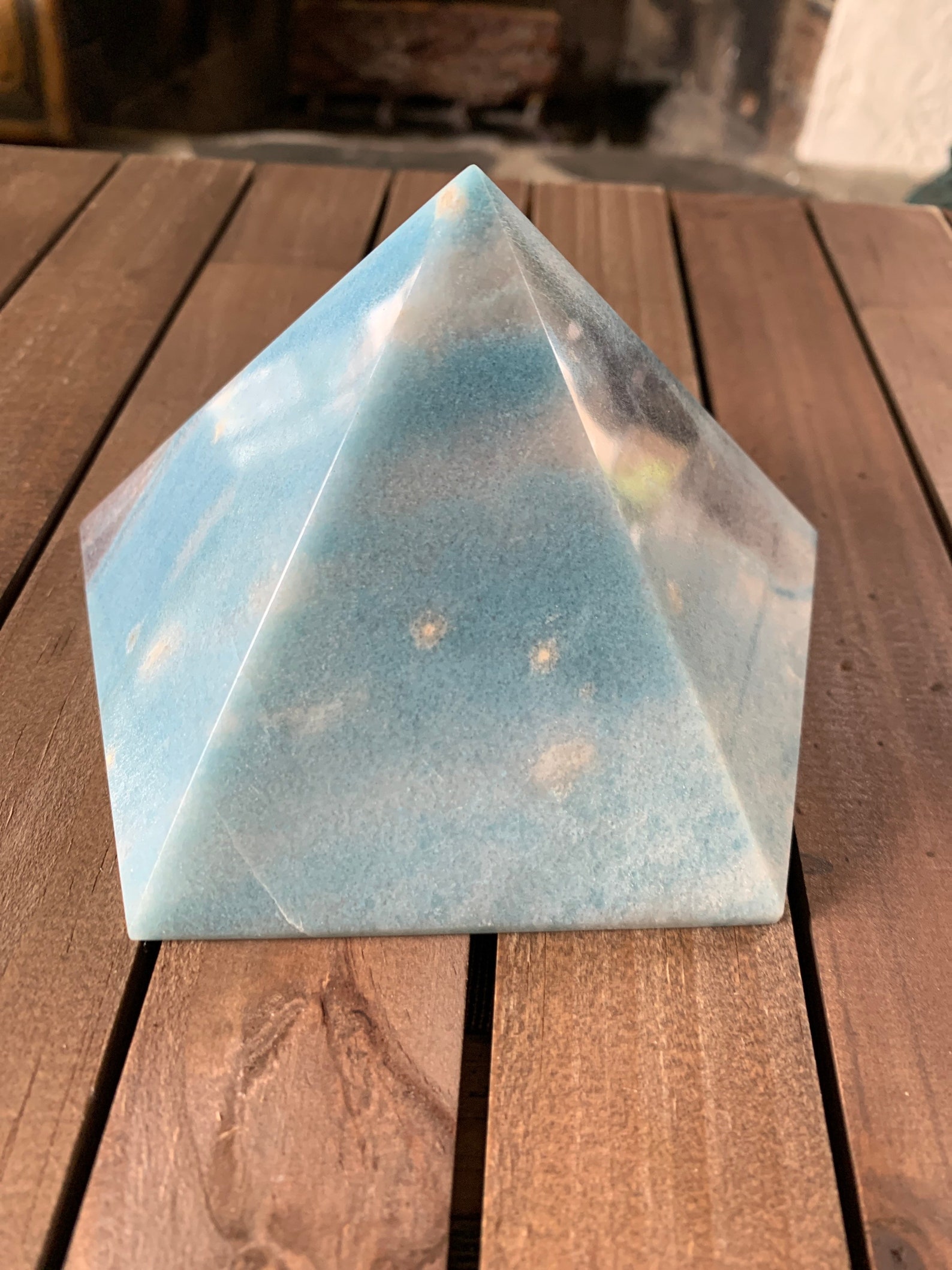 RARE Large Trolleite Pentagonal Pyramid Five Sided Pyramid - Etsy