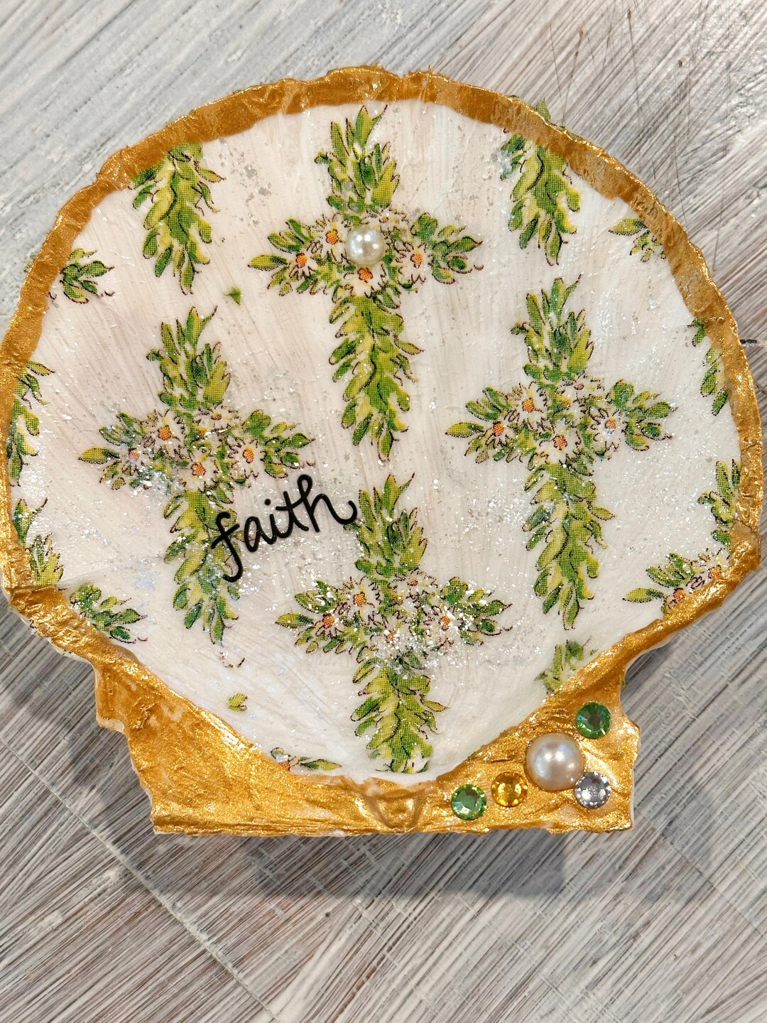 Easter Coastal Shell Decoupage Decor - Etsy