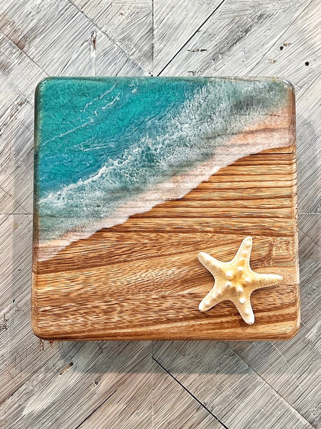 Coastal Resin Block With Legs - Etsy