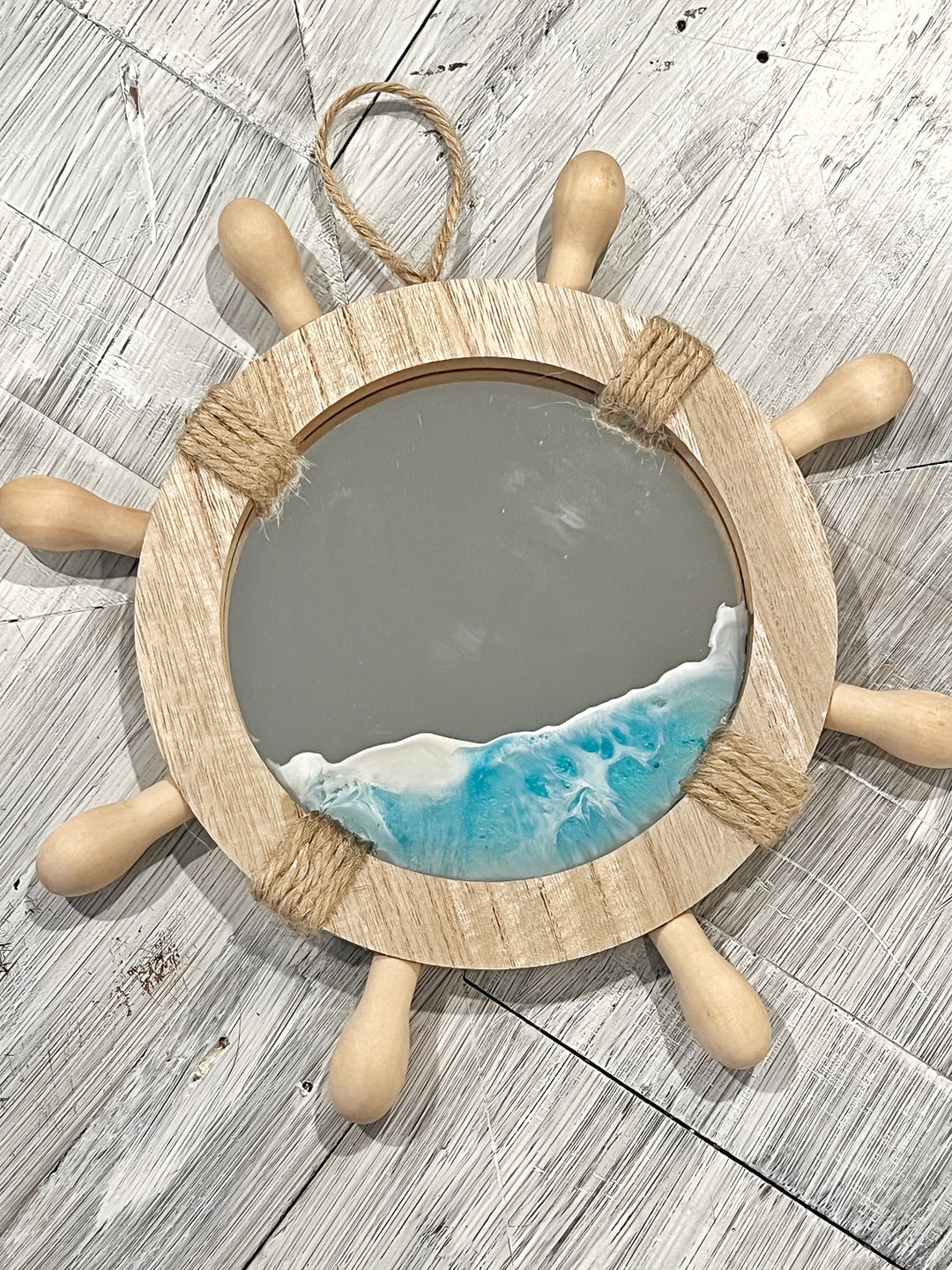 Nautical Ship Wheel Mirror 11 Inches - Etsy