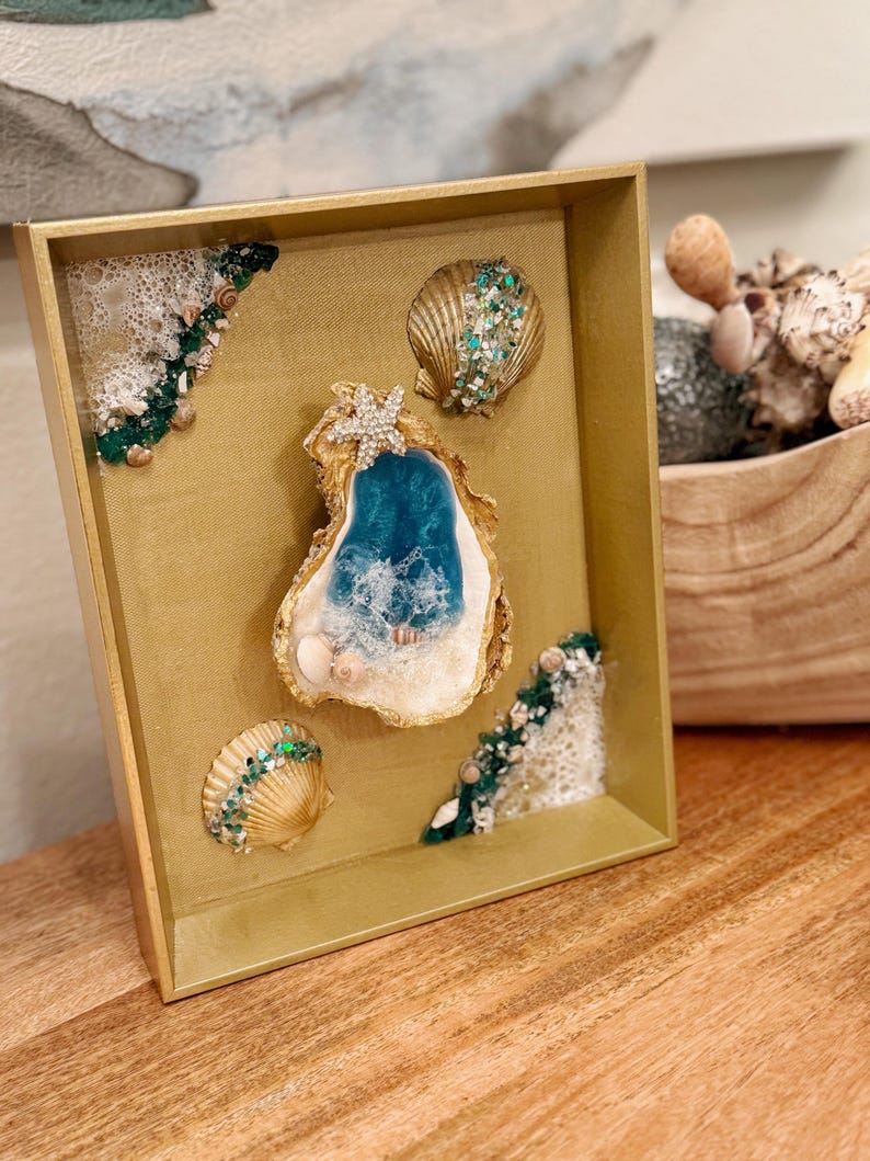 Coastal Beach Decor Hanging or Sitting Box Frame - Etsy