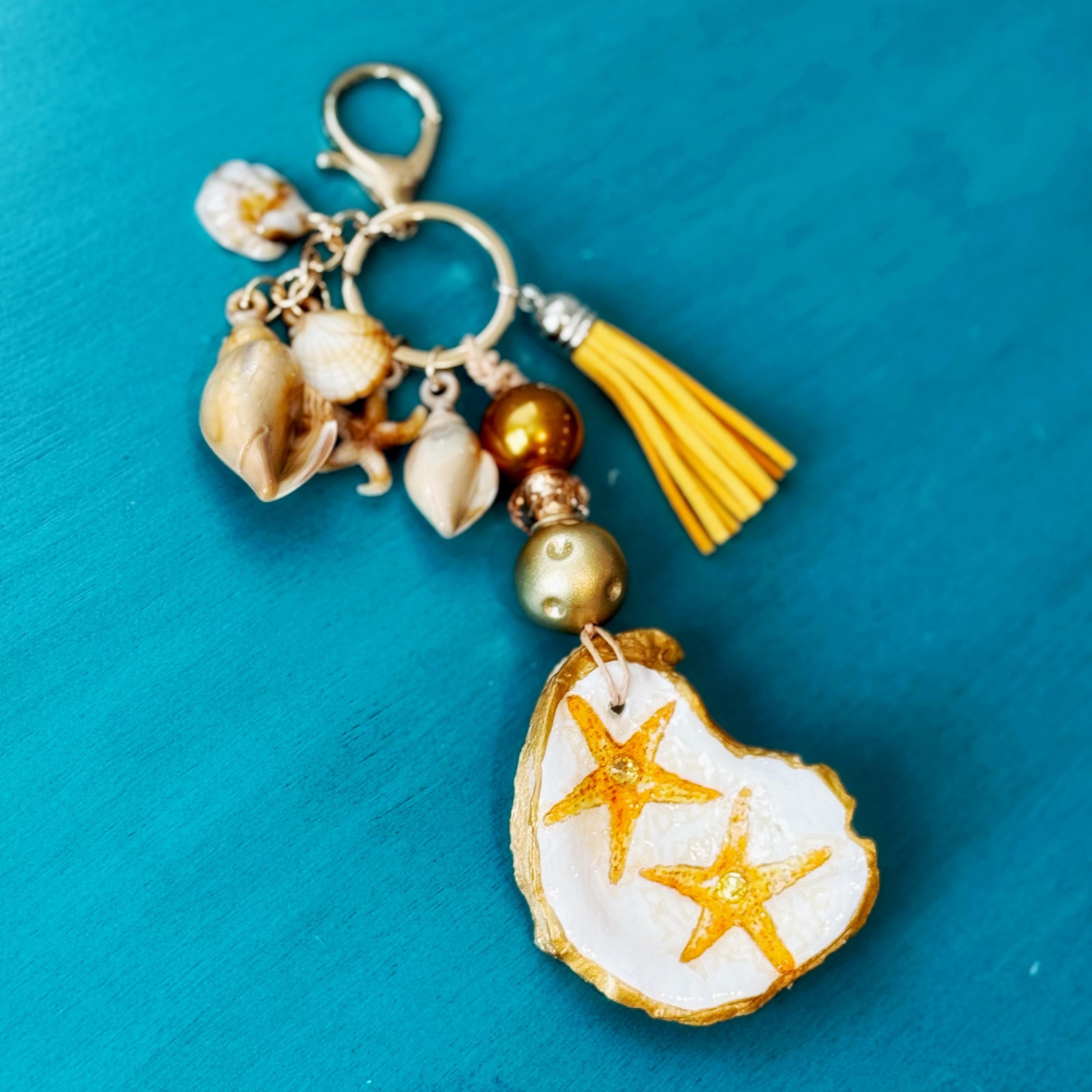 Bag Charm Coastal Keychain Beach Vibes - Etsy